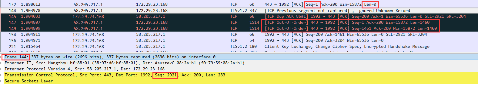 Wireshark中Info列的信息提示 - 北郭三木 - 博客园