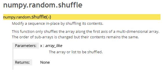 Numpy random shuffle numpy random permutation EEEEEcho 