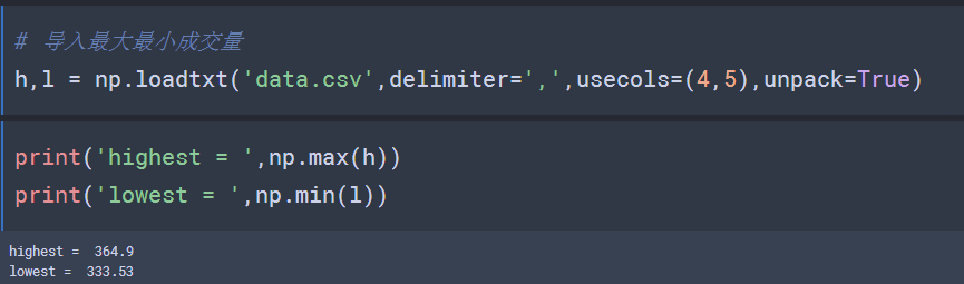 Numpy学习（1）：常用函数（loadtxt、average、mean、max、min、ptp、median等） - 明月不知夜 - 博客园
