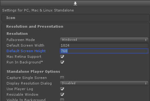 Unity发布windows程序，Fullscreen Mode设置为Windowed，可运行总是全屏 - 多见多闻 - 博客园