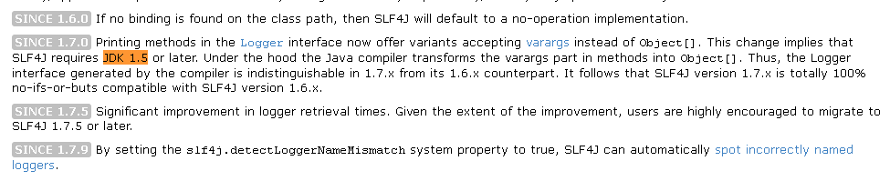 异常解决记录——slf4j和log4j整合出现 java.lang.UnsupportedClassVersionError: org/slf4j/LoggerFactory ...