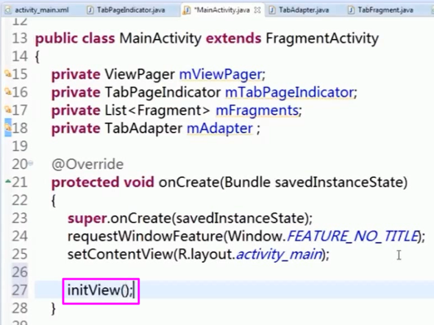 【0138】【多种多样的App主界面Tab实现方法】-ViewPagerIndicator+ViewPager实现Tab - OzTaking - 博客园